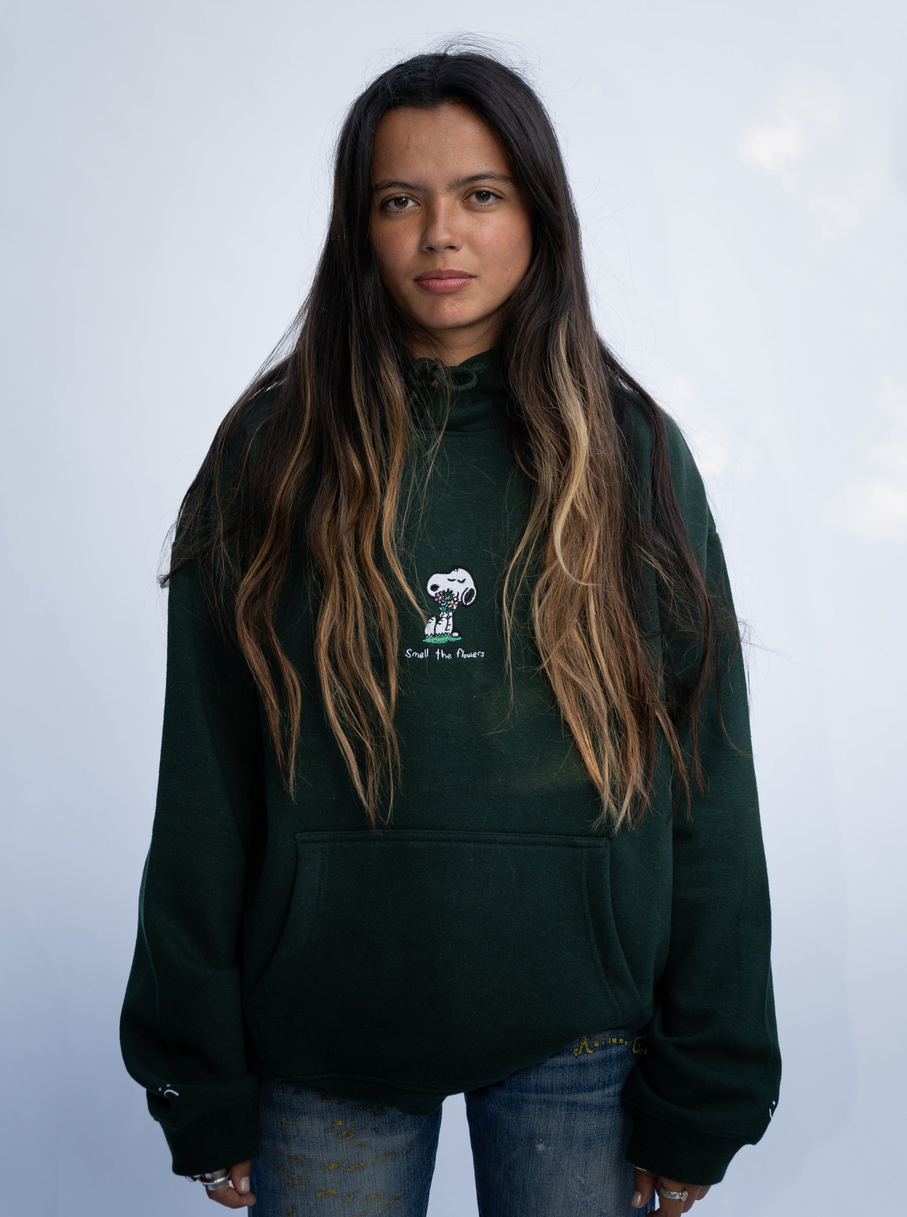 Smell the Flowers Hood - Dark Pine (Heavyweight Hemp) – Palmah Aus